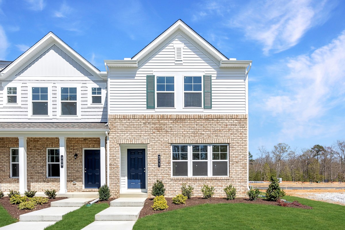 Barton Floor Plan at Parkside Townes | HHHunt Homes